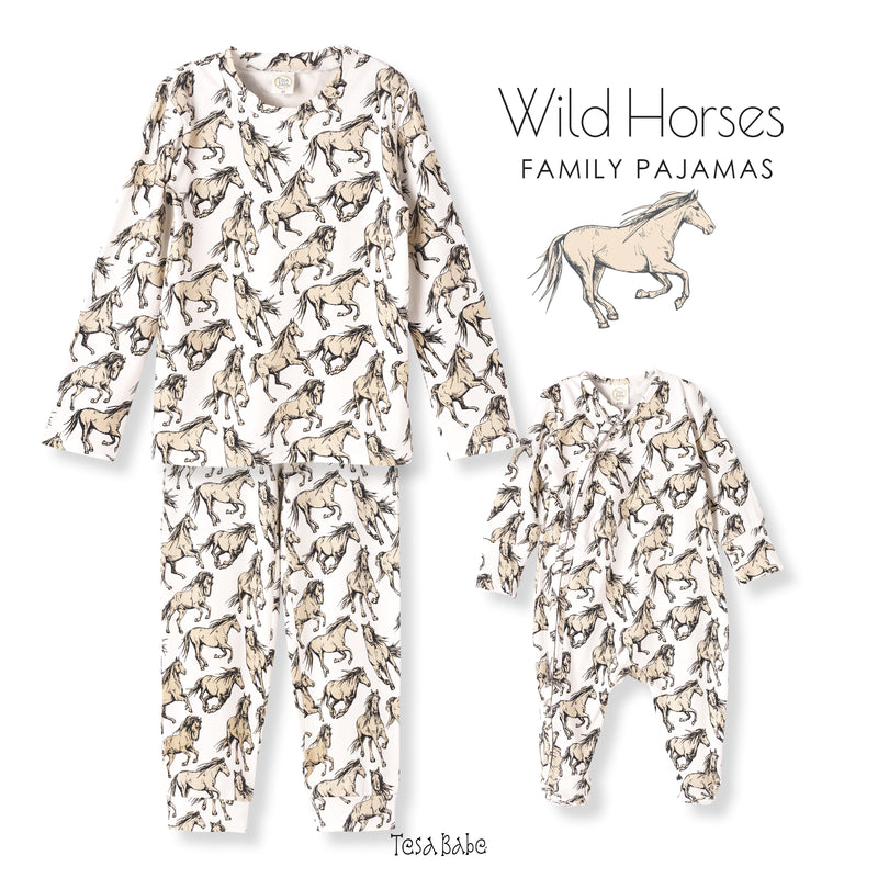 Wild Horses Kids Bamboo Pajama Set – Tesa Babe
